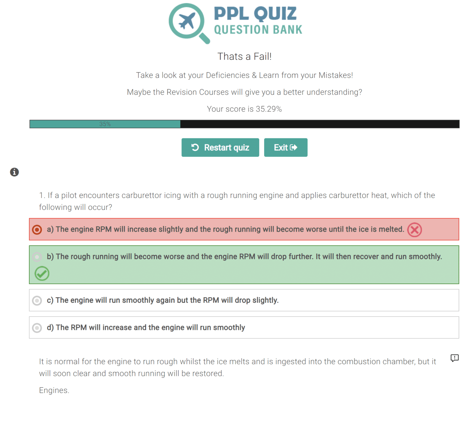 Questions Banks - PPL Quiz